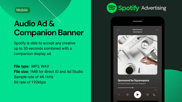 Spotify (Audio Ads) - Giải pháp quảng cáo Spotify hiệu quả